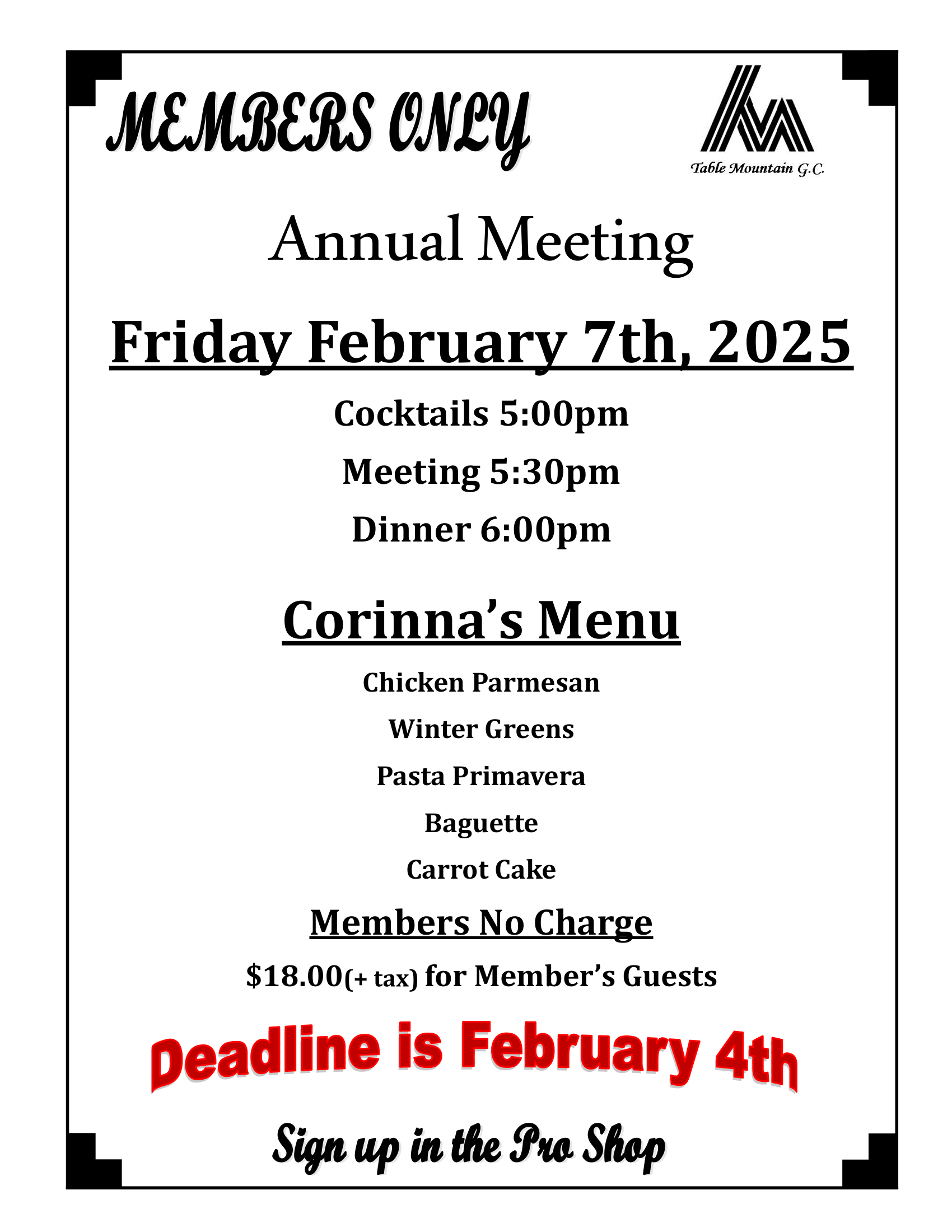 Welcome to Table Mountain Golf Course - Table Mountain Golf Club